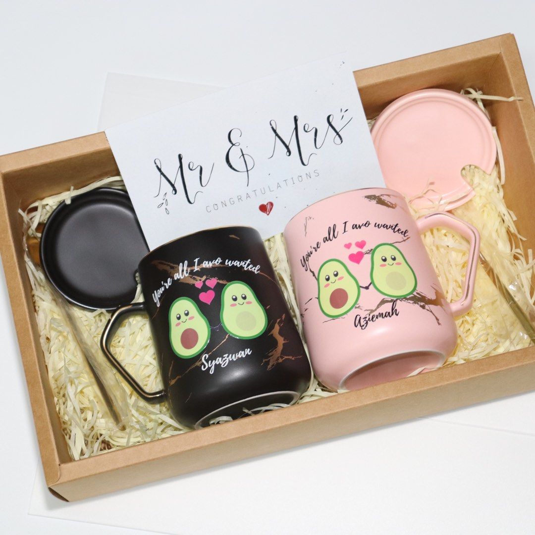 Nordic Marble Mug Couple Cups Wedding Anniversary Housewarming Gift Set ...