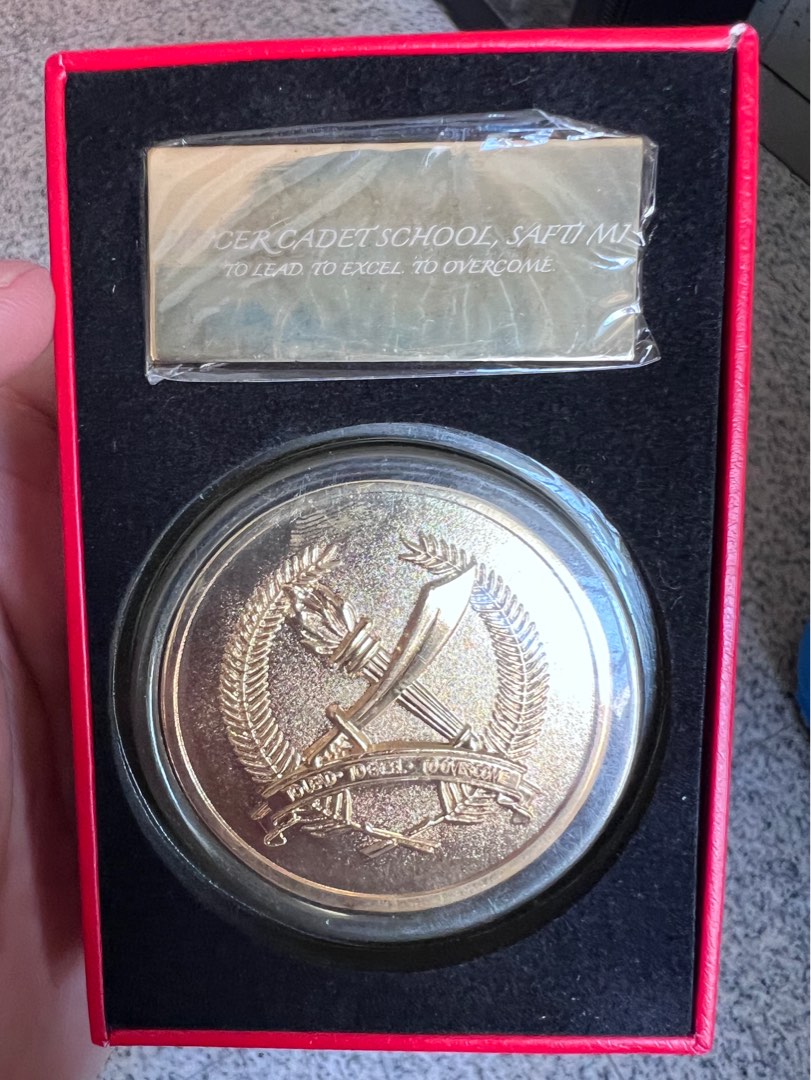 Officer cadet school safti mi medal coin rare commission officer ...