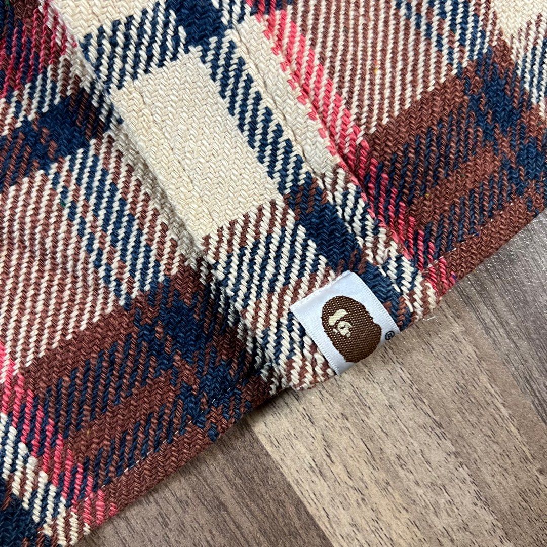 OG Bape a bathing ape plaid checkered flannel, Men's Fashion, Coats ...