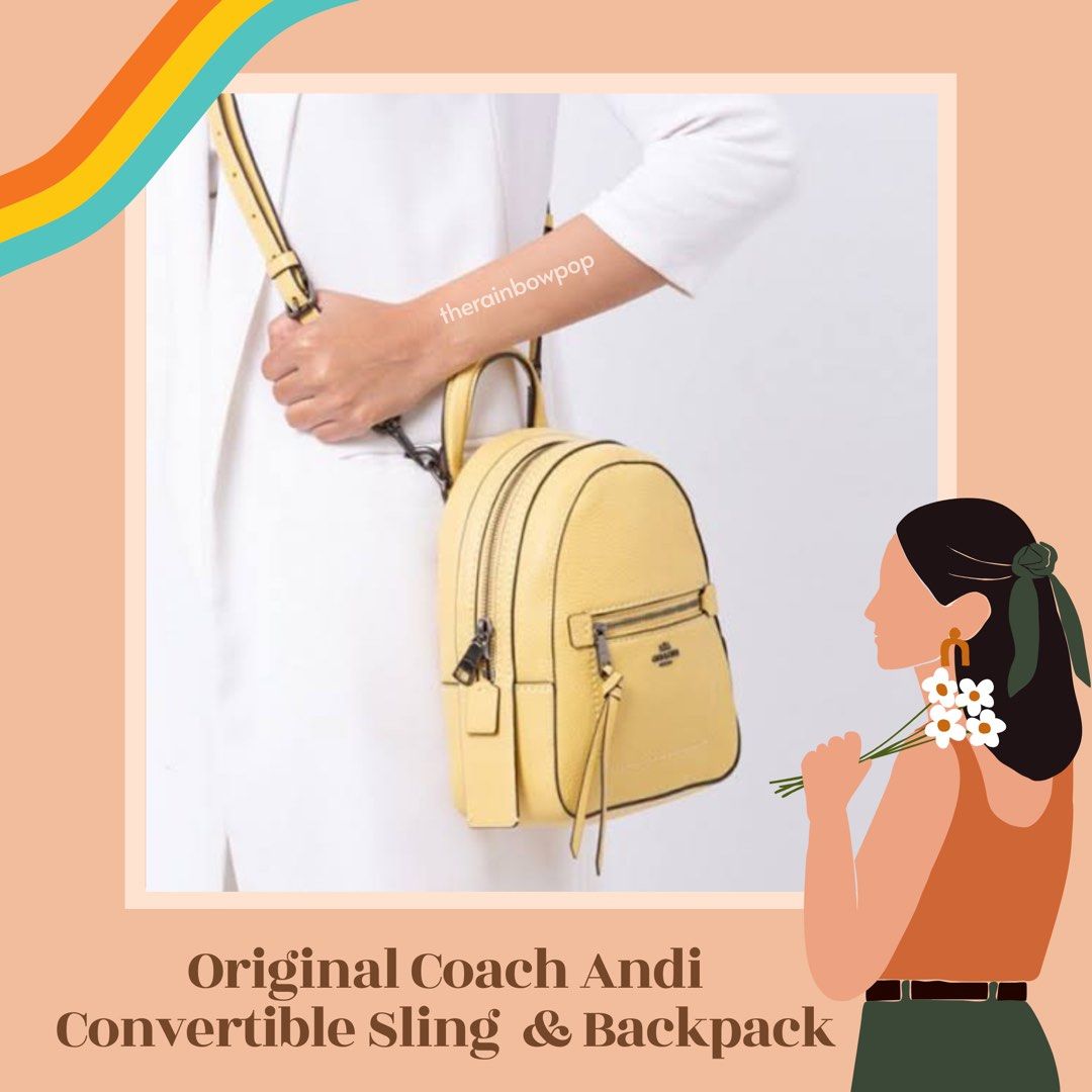 Original Coach Andi Convertible Sling & Backpack, Women's Fashion, Bags ...