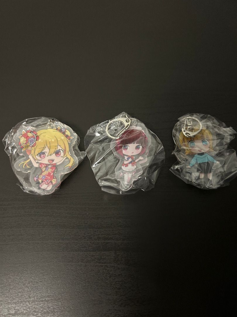 Oshi no Ko Oshinoko keychain Ruby, Kana, Mem, Hobbies & Toys, Toys ...