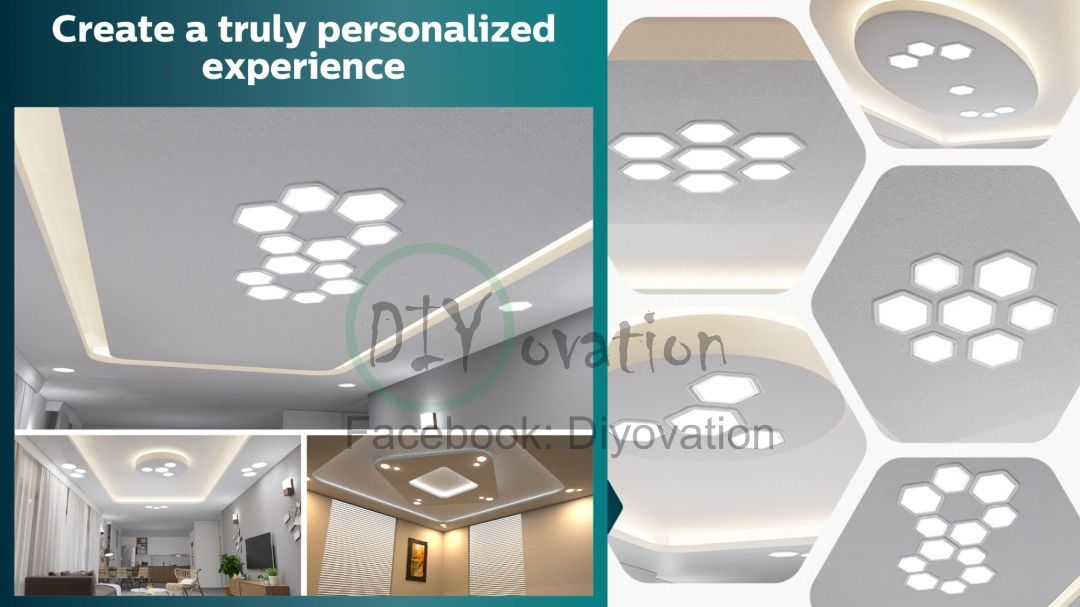 Philips Hexastyle Downlight/ Designer LED downlight/ Unique Hexagon ...