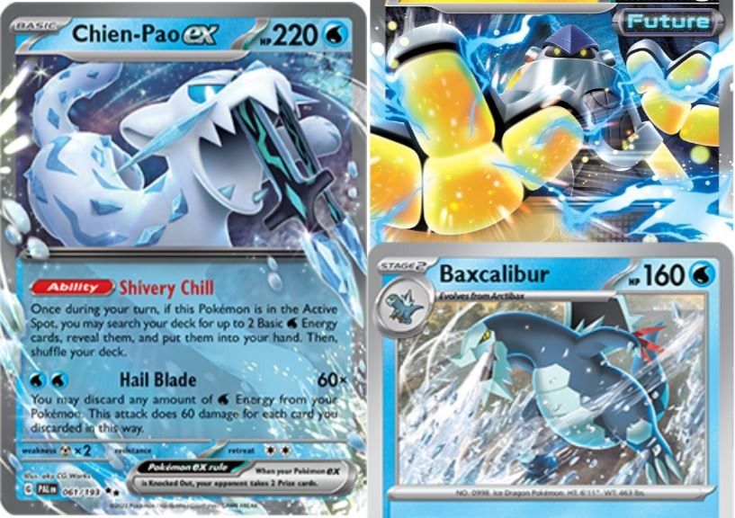 Pokemon TCG Chien-Pao ex / Baxcalibur / Bibarel Deck with Iron Hands ex ...