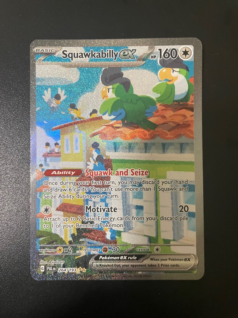 Pokemon TCG Squawkabilly ex - 264/193 - Special Illustrion Rare Scarlet ...