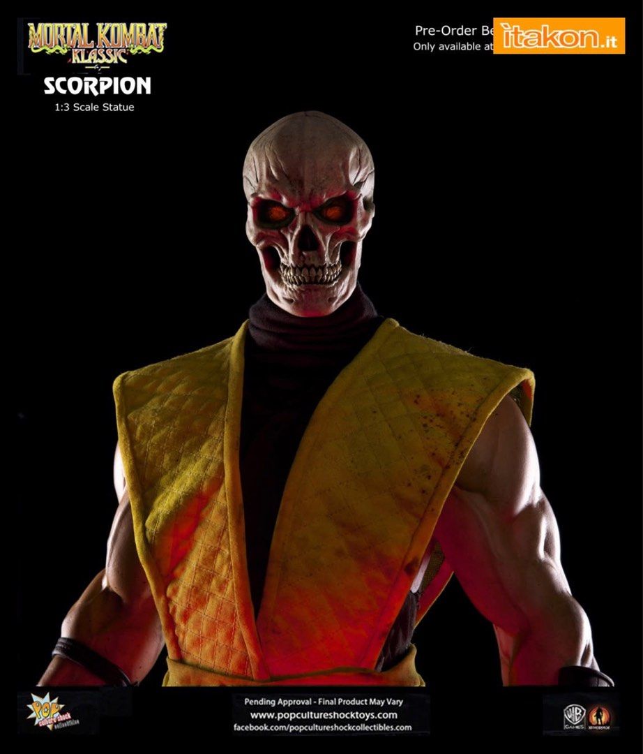 Pop Culture Shock Mortal Combat 1/3 Scale Scorpion, Hobbies & Toys ...
