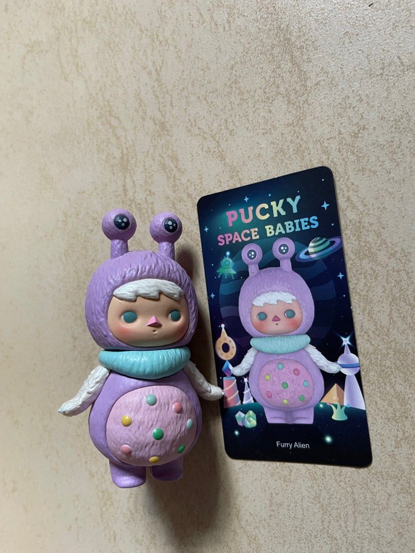 POPMART Pucky Space Babies Furry Alien, Hobbies & Toys, Toys & Games on ...