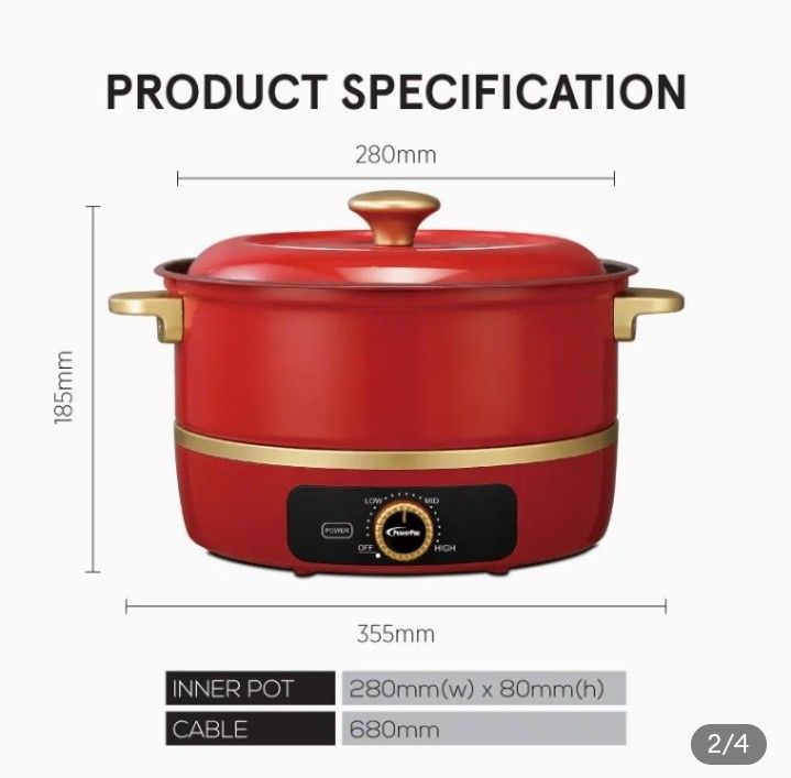 Powerpac Multi Cooker Steamboat, TV & Home Appliances, Kitchen ...