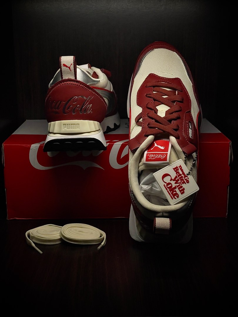Puma x Coca Cola Rider FV, Men's Fashion, Footwear, Sneakers on Carousell