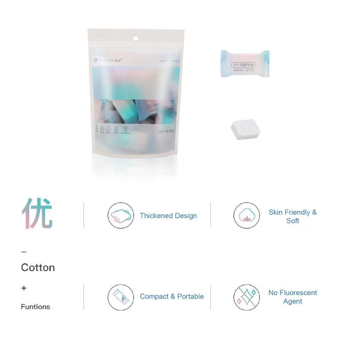 Pure Cotton Extra Thick Compressed Towel/ Large Size Compressed Candy ...