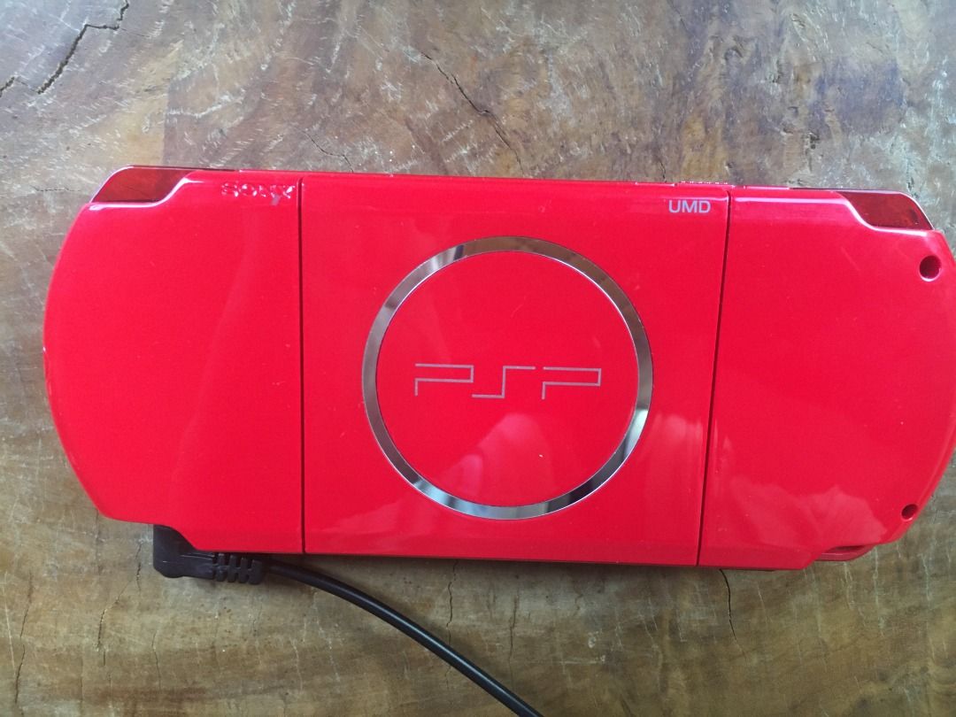 Rare Black and Red Special Edition PSP 3000 Sony PlayStation with WiMax ...