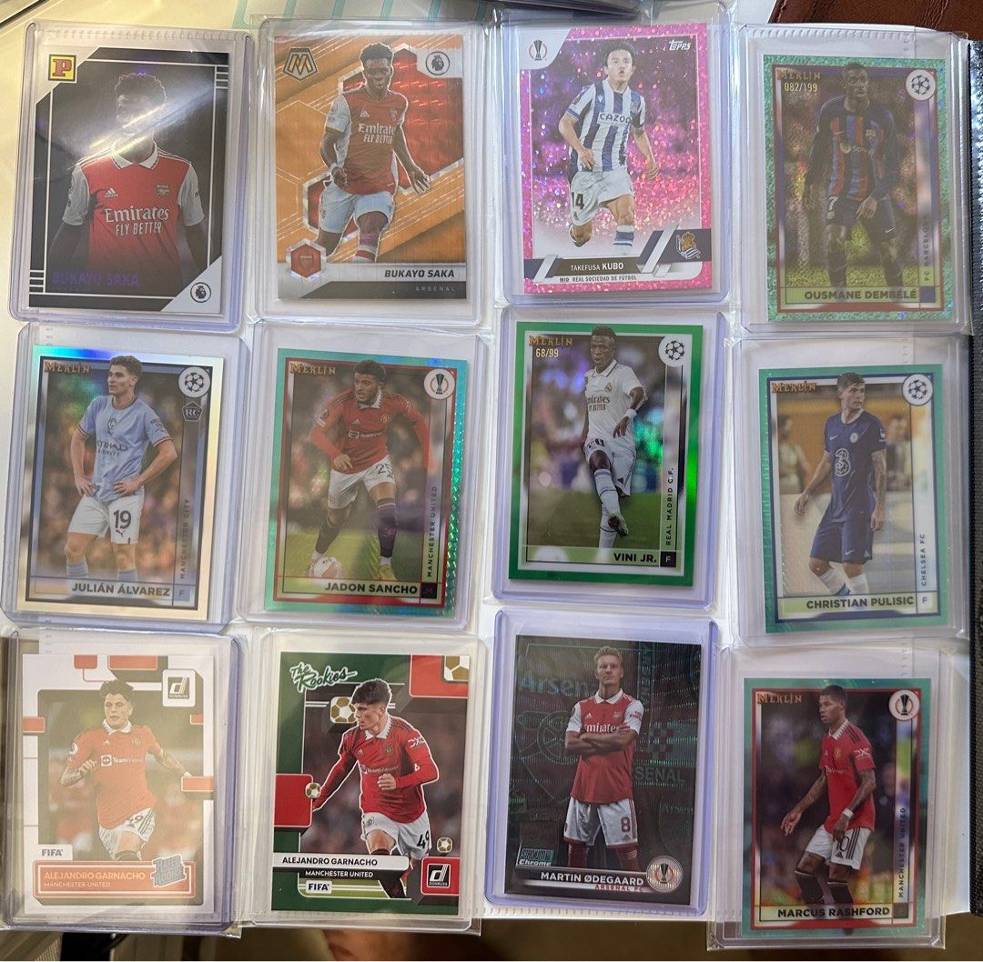 Rare Football Cards Kaoru Mitoma Jadon Sancho saliba numbered Garnacho ...