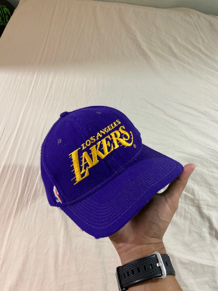 RARE VTG SCRIPT LAKERS CAP 100%WOOL, Men's Fashion, Watches ...