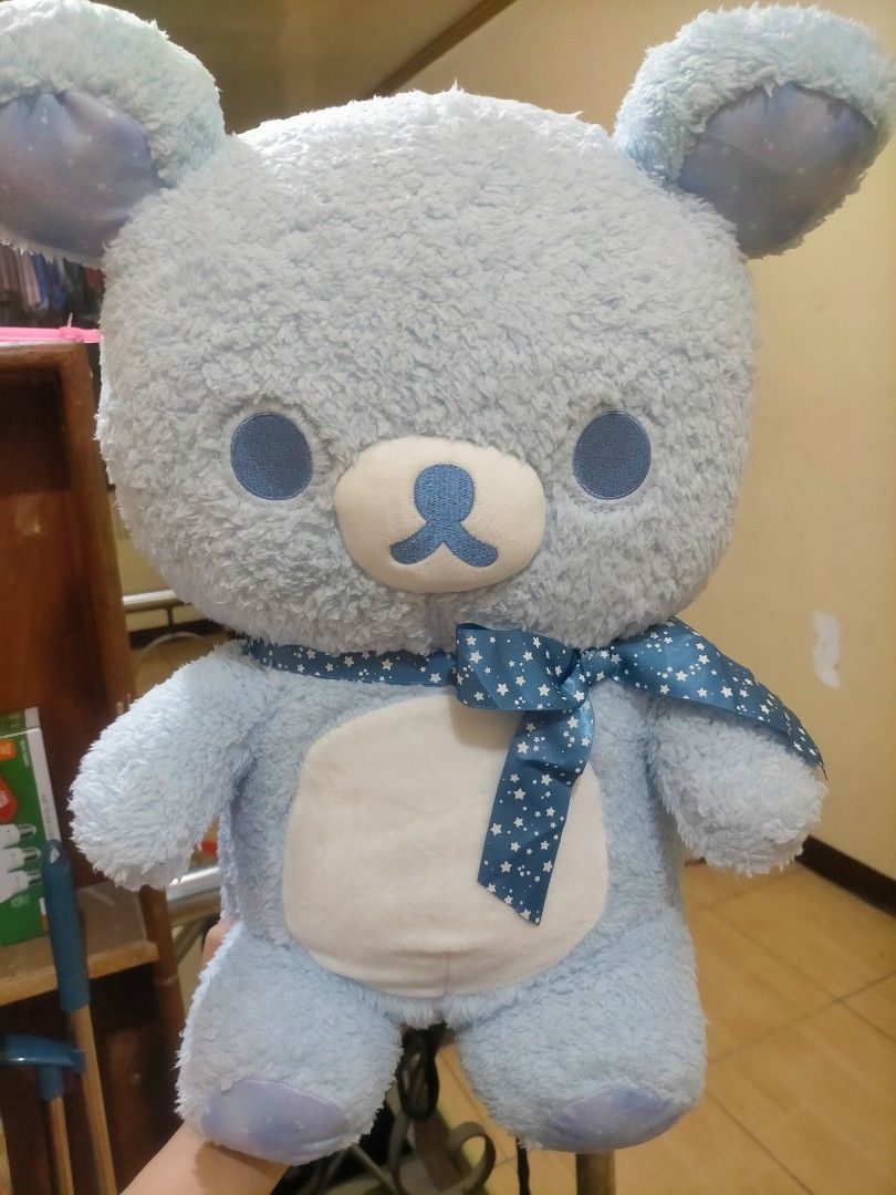 Rilakkuma Starry Night Sky Blue plush star pattern, Hobbies & Toys ...