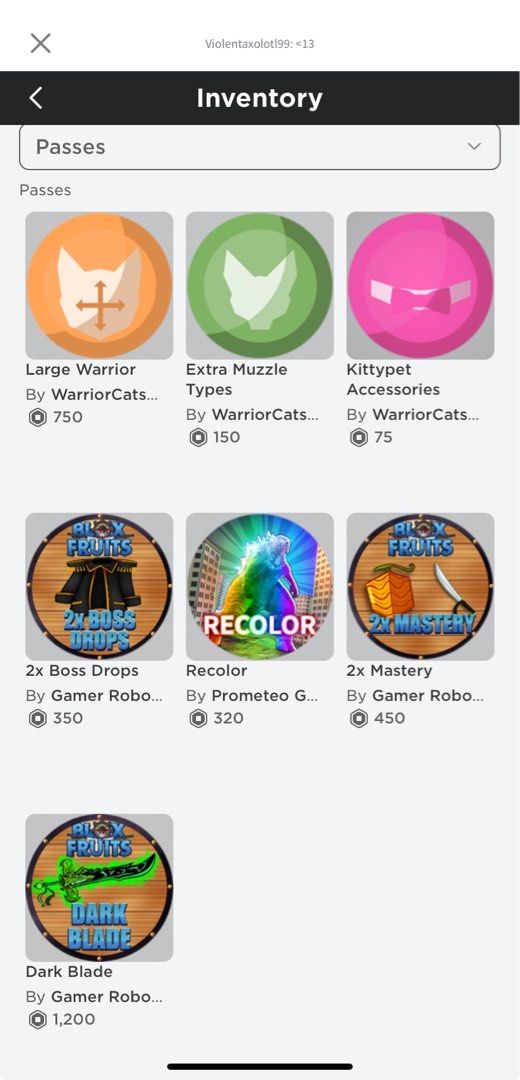 Roblox BF account, Video Gaming, Gaming Accessories, In-Game Products ...