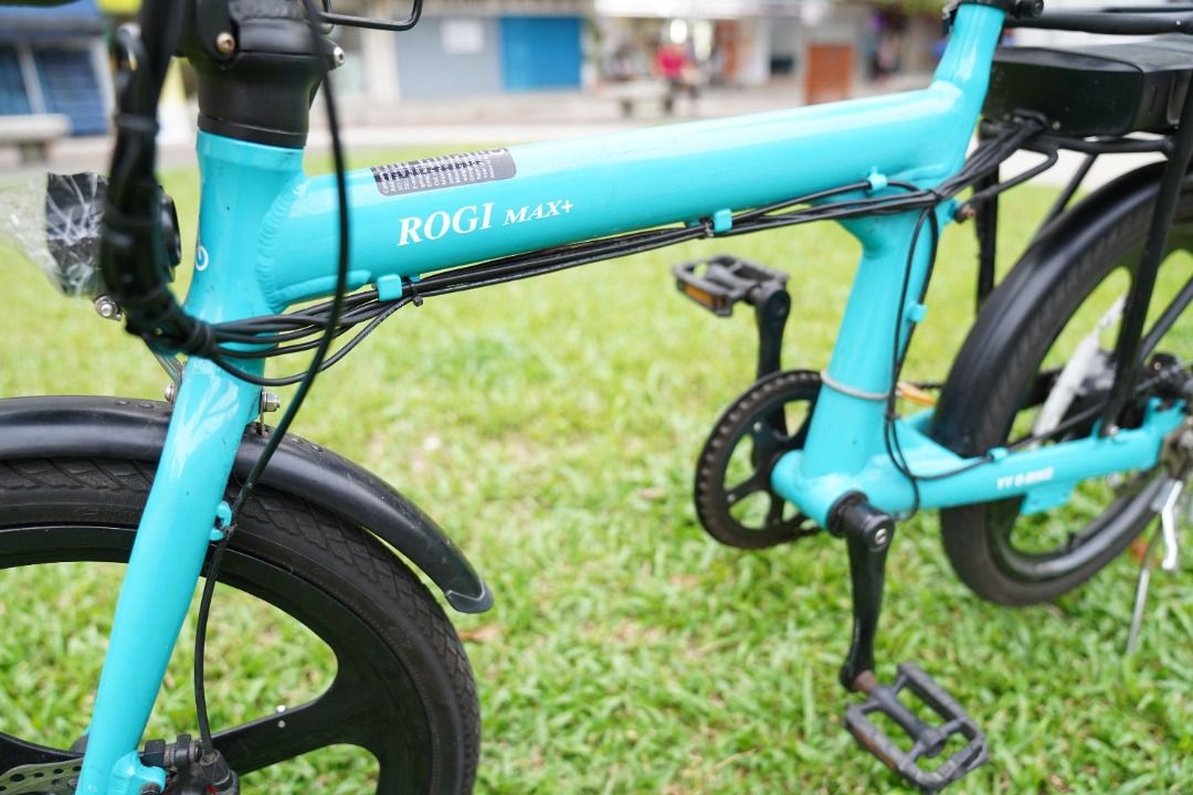 Rogi Max+ Plus Ebike 36V 21Ah Battery Baby Blue Color With Main Stand ...