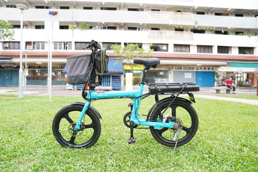 Rogi Max+ Plus Ebike 36V 21Ah Battery Baby Blue Color With Main Stand ...