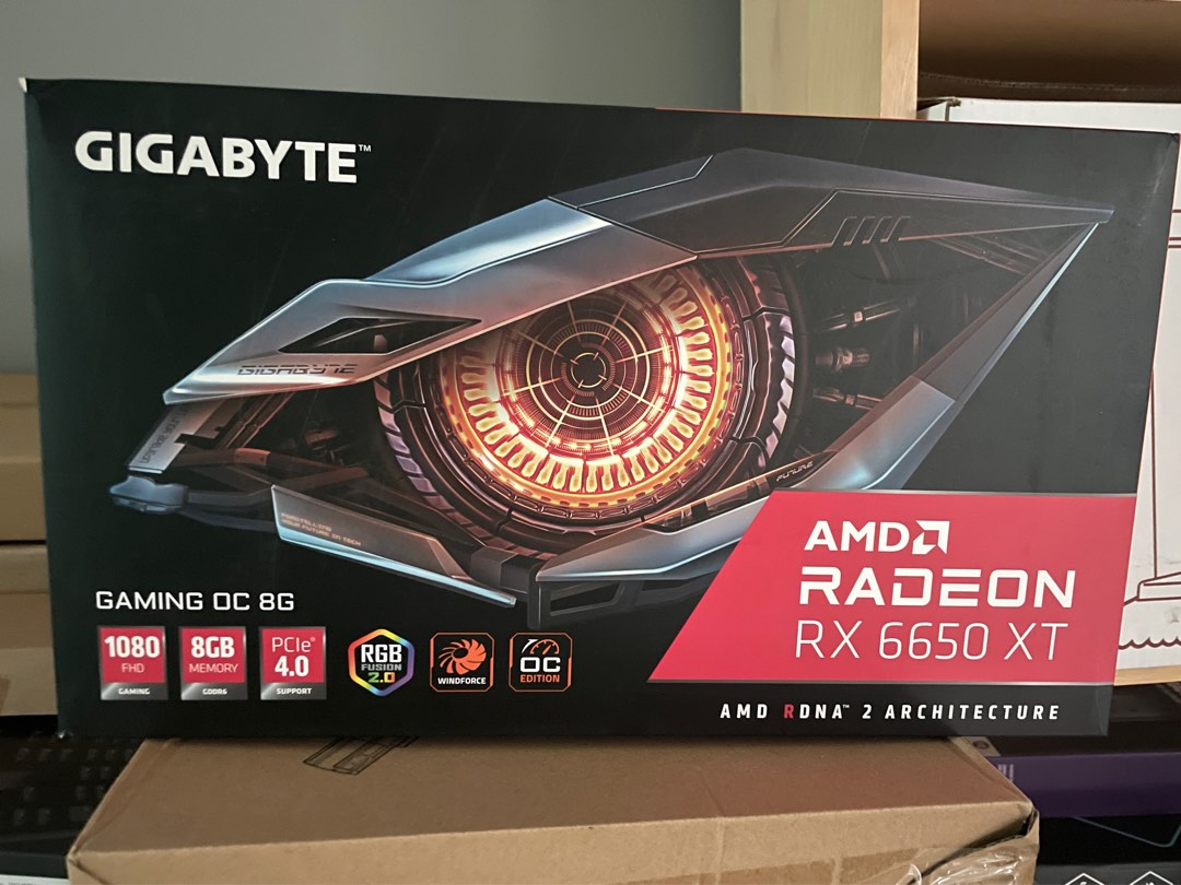 Gigabyte Rx6650xt GPU, Computers & Tech, Parts & Accessories, Computer ...