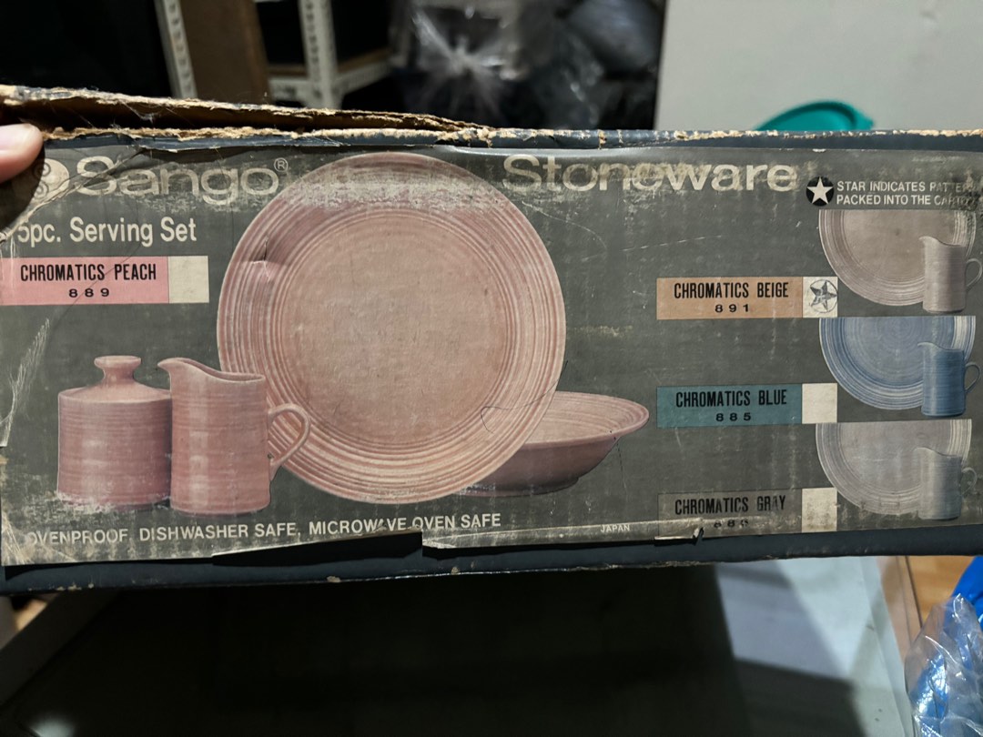 Sango Stoneware Dining Plate Set, Furniture & Home Living, Kitchenware ...