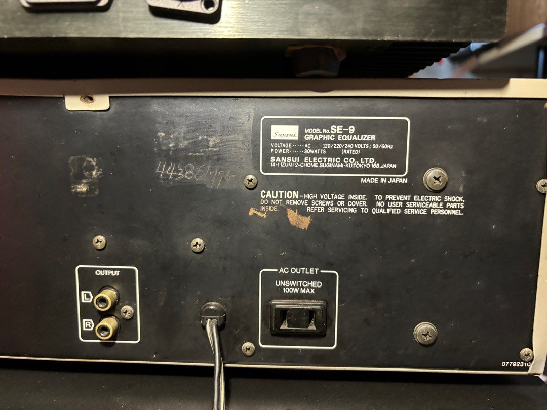 Sansui SE9 equaliser. Vintage hi end, Audio, Other Audio Equipment on ...
