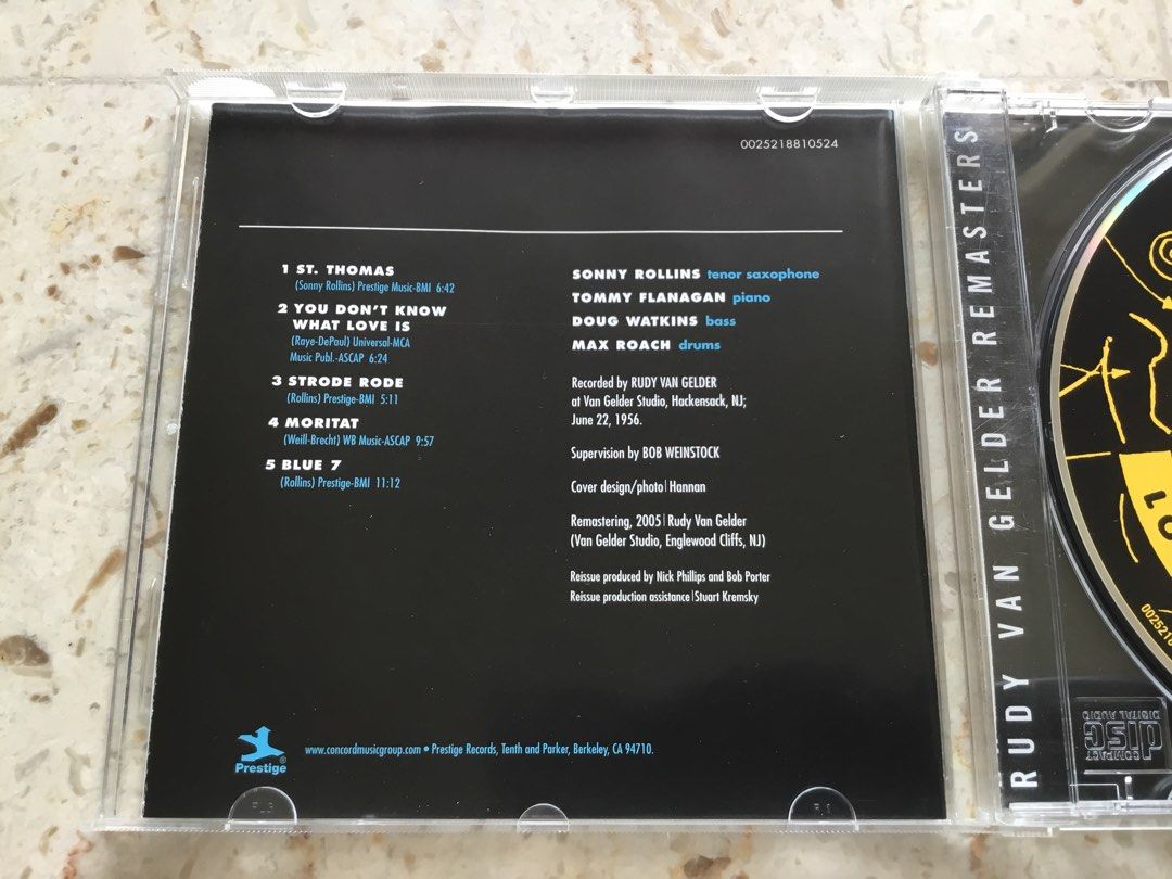 Saxophone Colossus Sonny Rollins, Hobbies & Toys, Music & Media, CDs ...