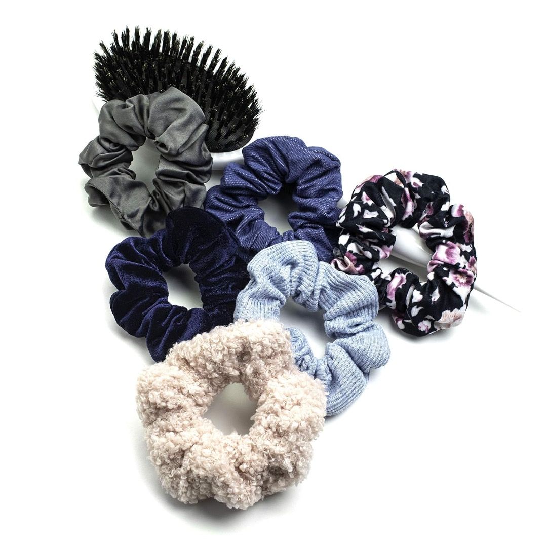 Scunci by Conair The Original Scrunchie Set of 6 Neutral Scrunchies to ...