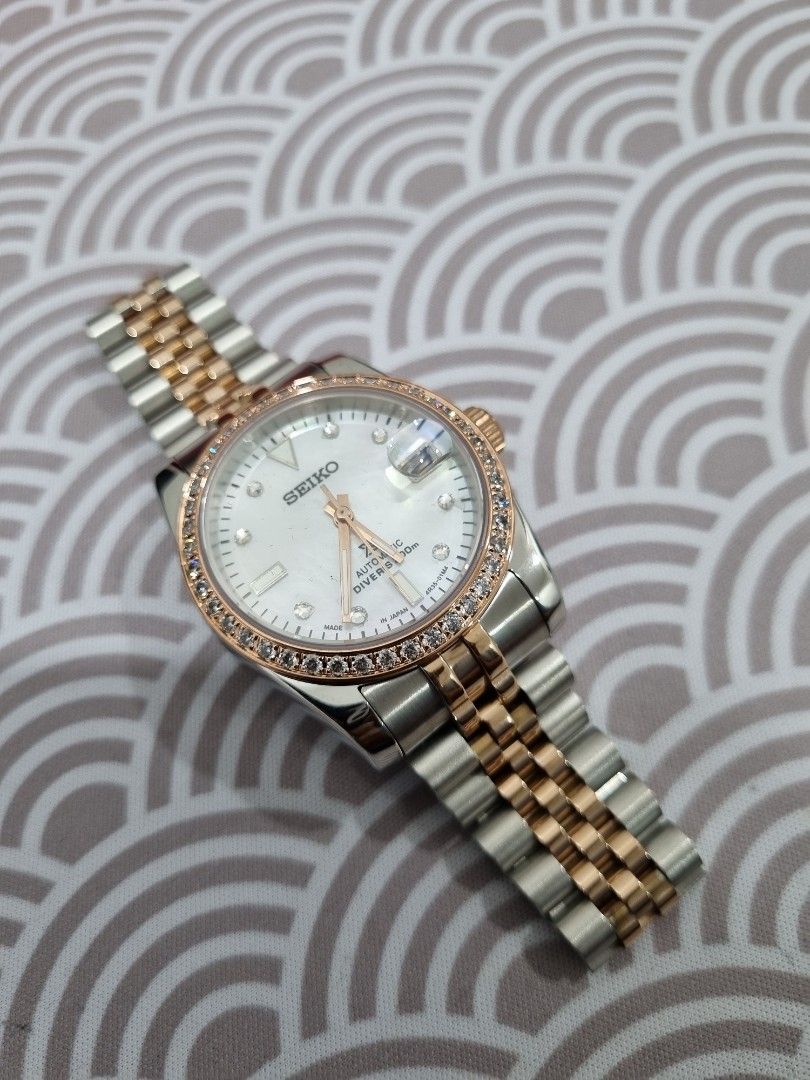 Seiko Mod Custom President Datejust Diamond, Men's Fashion, Watches ...