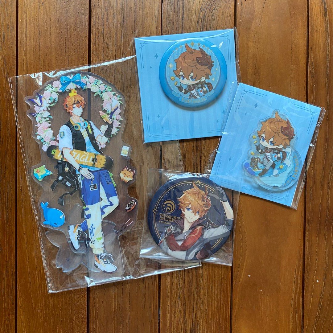 [SET] Genshin Impact clearance Childe Tartaglia Badge acrylic standee ...