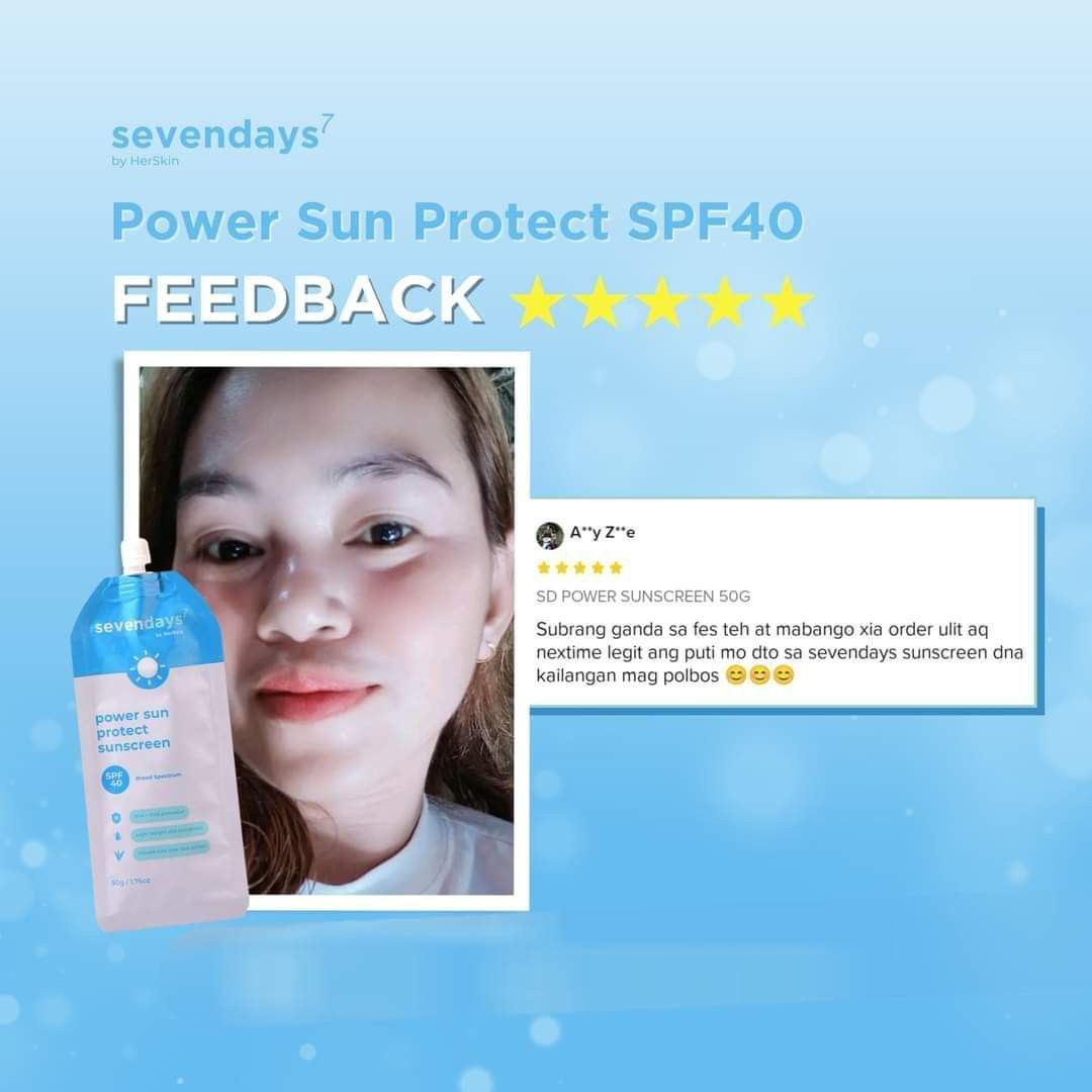 SevenDays Power Sun Protect Sunscreen SPF40 Broad Spectrum, Beauty ...