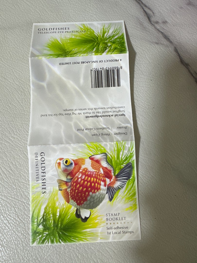 Singapore goldfish local stamp self adhesive, Hobbies & Toys ...