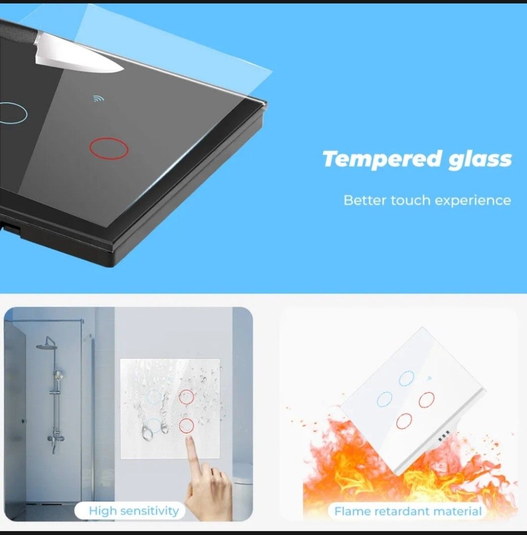 Smartrul Tuya Smart Switch 2 gang No Neutral, TV & Home Appliances, TV & Entertainment ...