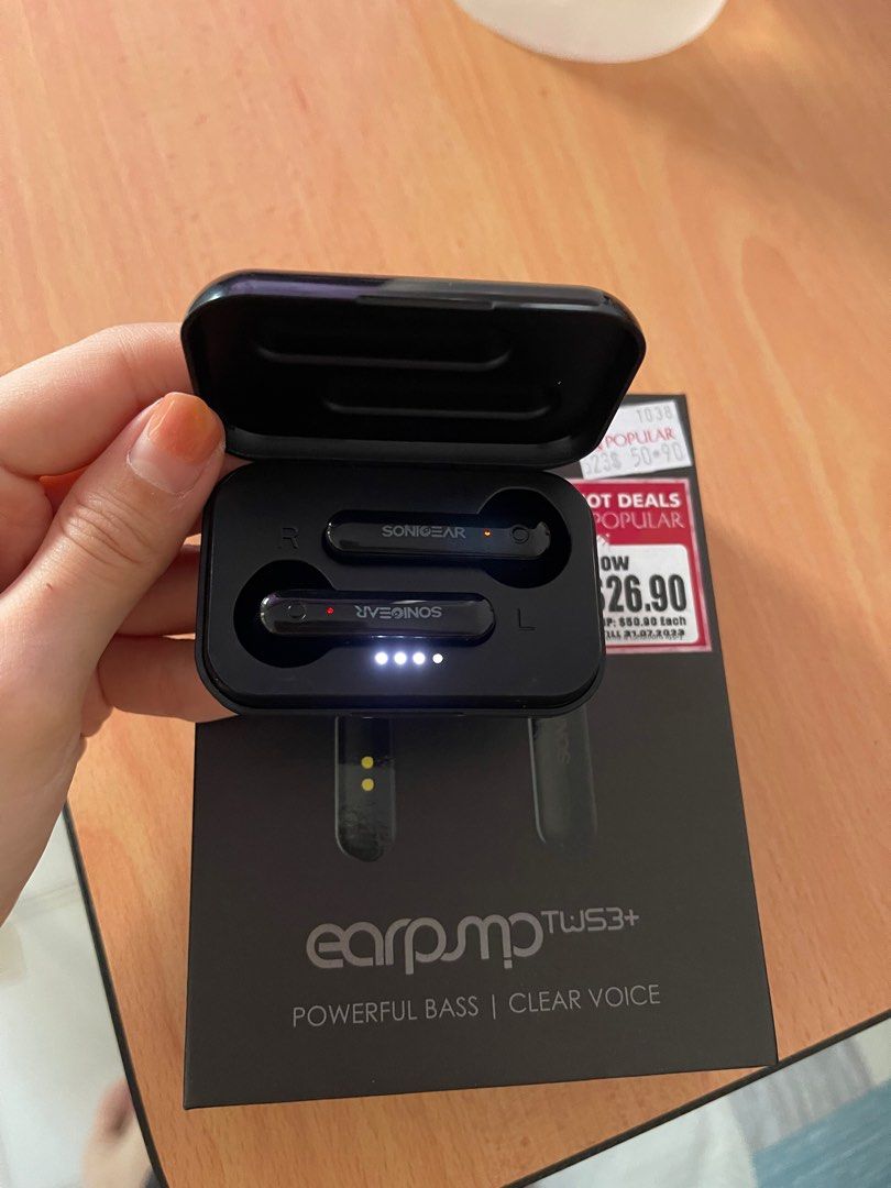 SonicGear Earpump TWS 3+ Bluetooth 5.1 True Wireless Earbuds, Audio, Earphones on Carousell