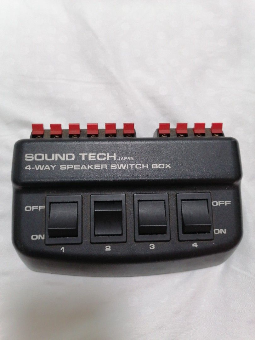 Sound tech 4 way speaker switch box japan, Audio, Soundbars, Speakers ...