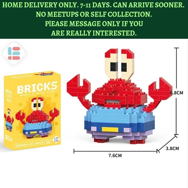 SpongeBob Building Blocks 13+ designs, Hobbies & Toys, Toys & Games on ...