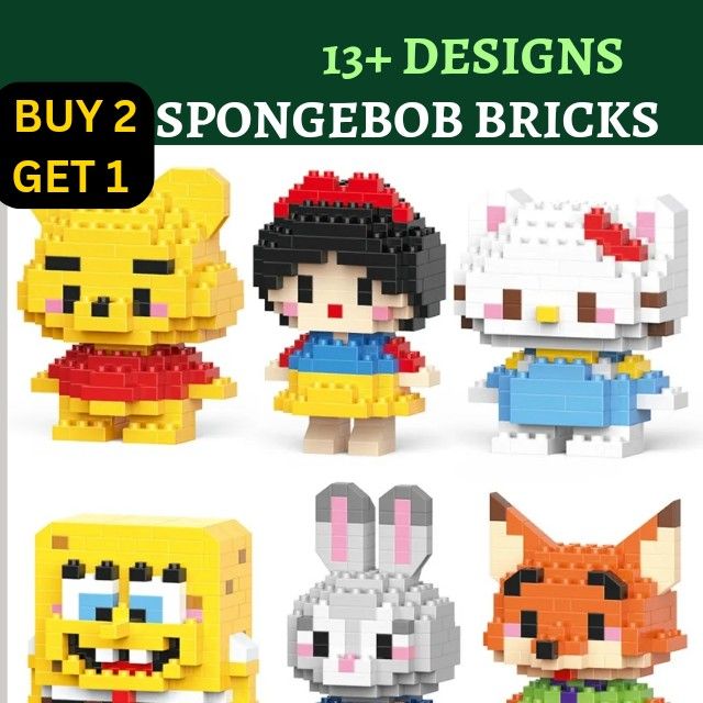 SpongeBob Building Blocks 13+ designs, Hobbies & Toys, Toys & Games on ...