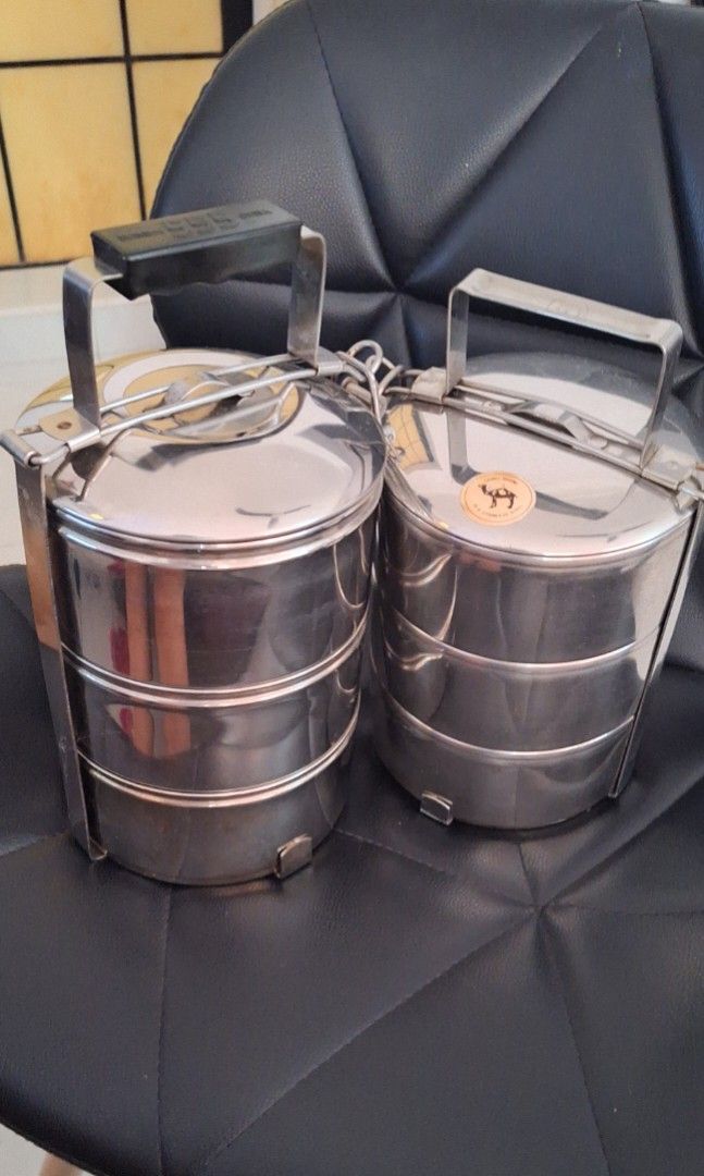 Stainless steel container 555, zebra, Furniture & Home Living ...
