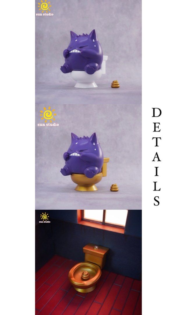 SUN Studio - Pooping Gengar, Hobbies & Toys, Toys & Games on Carousell