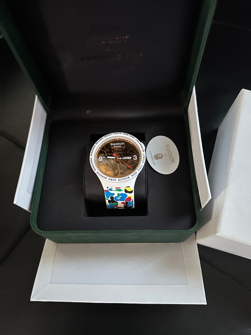 Swatch Bape, Women's Fashion, Watches & Accessories, Watches on Carousell