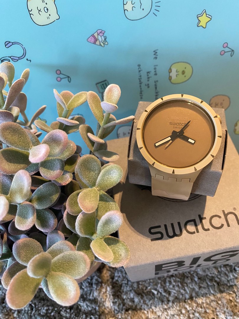 SWATCH Big Bold Bioceramic Desert, Women's Fashion, Watches ...