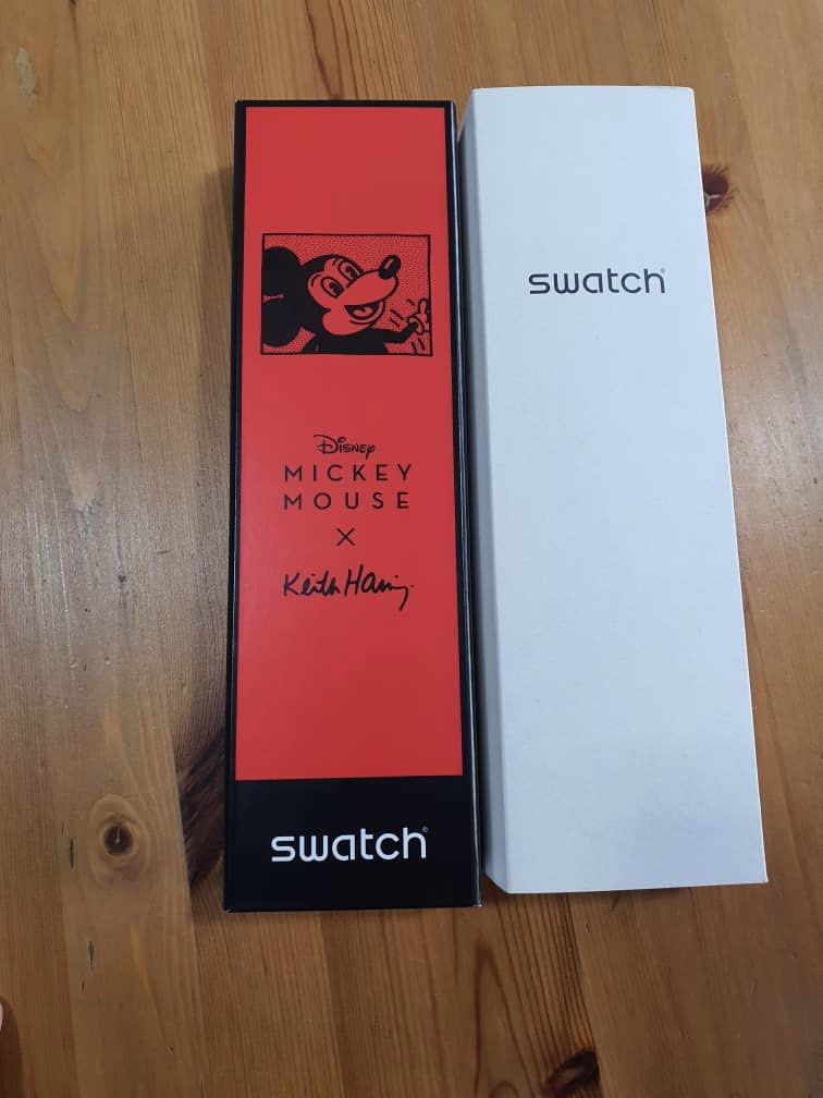 Swatch Disney x Keith Haring, Luxury, Watches on Carousell