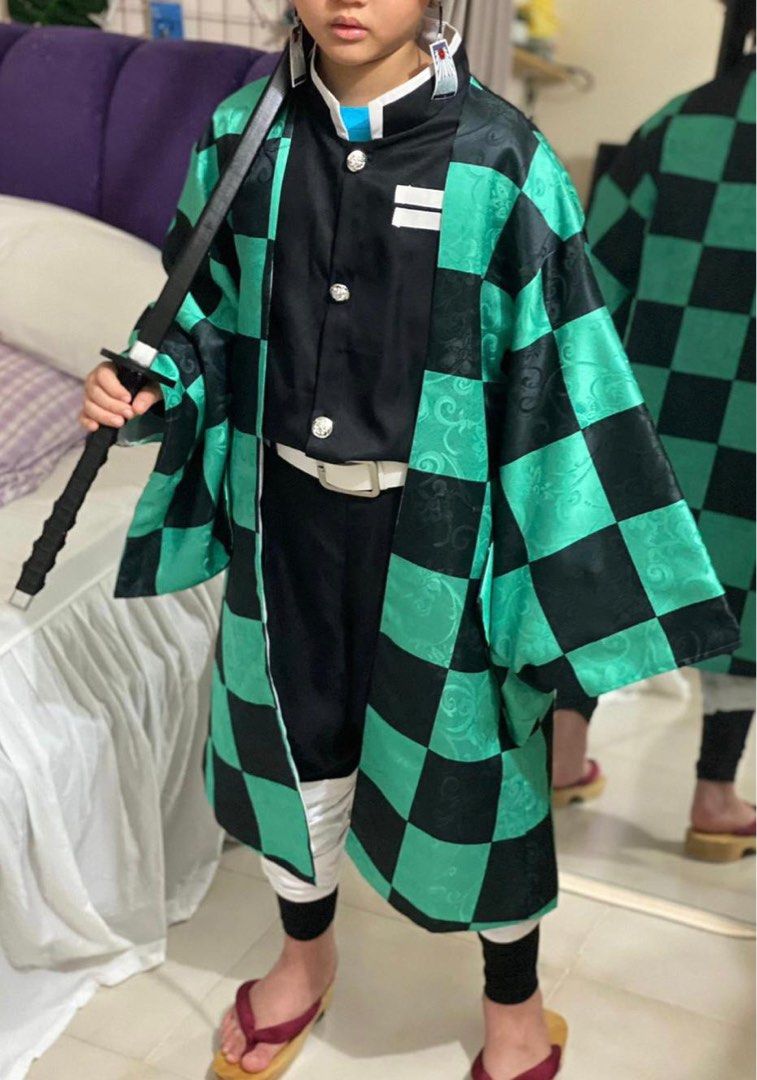 Tanjiro cosplay, Men's Fashion, Coats, Jackets and Outerwear on Carousell