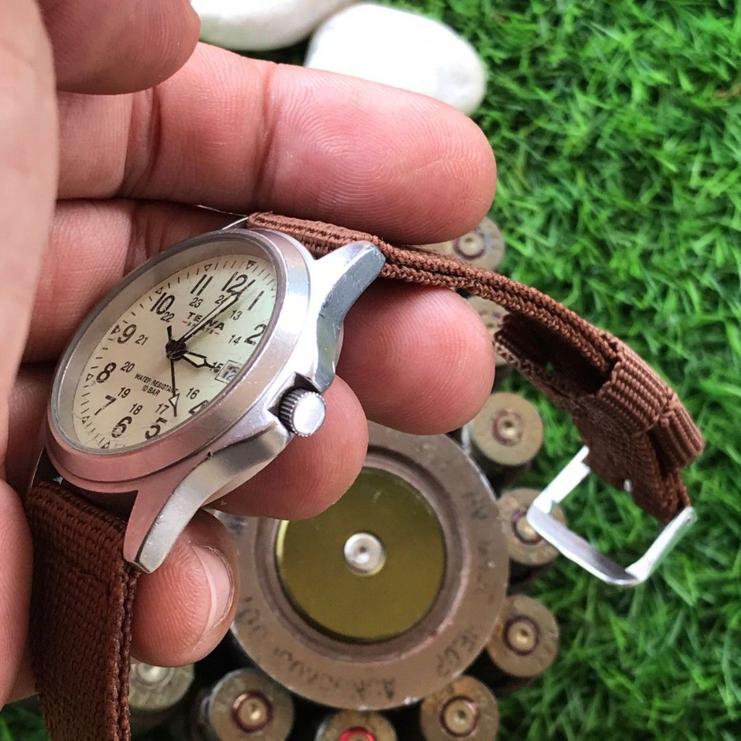 TELVA Military Style / Field Watch Quartz., Hobbies & Toys ...