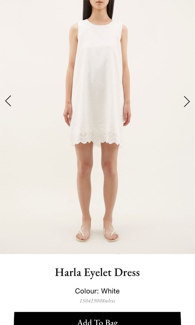 TEM Harla eyelet dress in white, Women's Fashion, Dresses & Sets ...