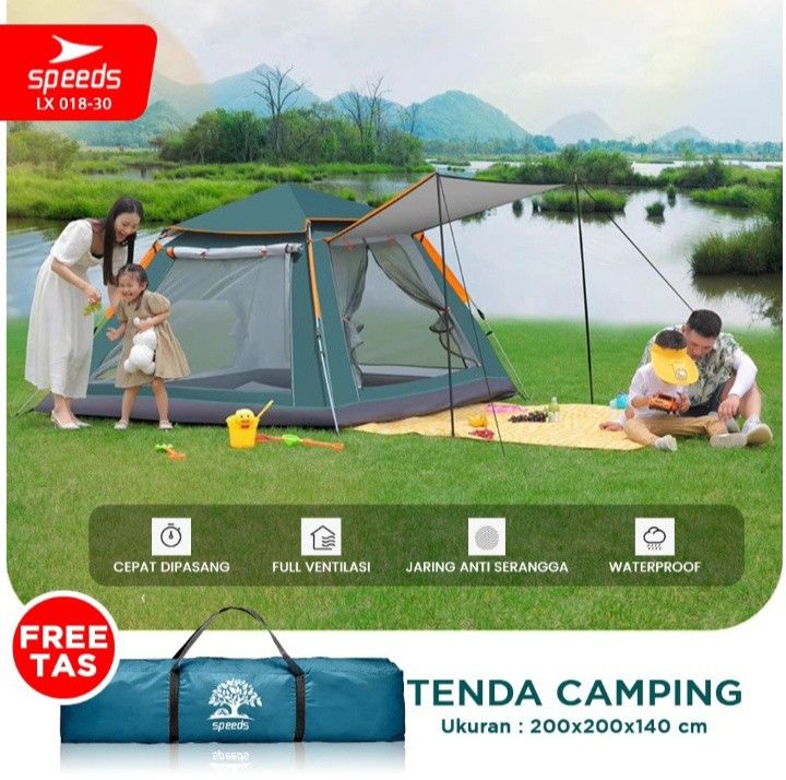 Tenda Camping Speeds 2 Pintu 018-30, Serba Serbi, Others di Carousell