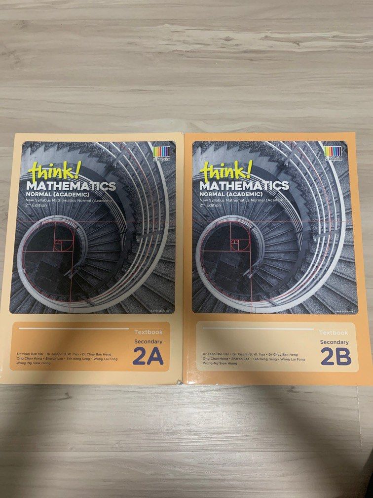 think mathematics tb sec 2A and 2B, Hobbies & Toys, Books & Magazines ...