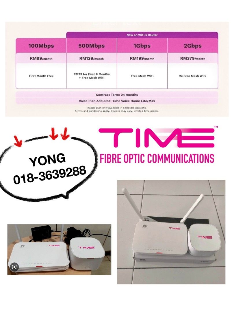 Time internet faster installation, Computers & Tech, Parts ...