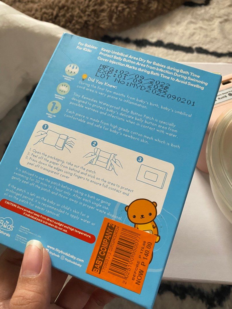 Tiny buds belly button patch, Babies & Kids, Bathing & Changing, Other ...