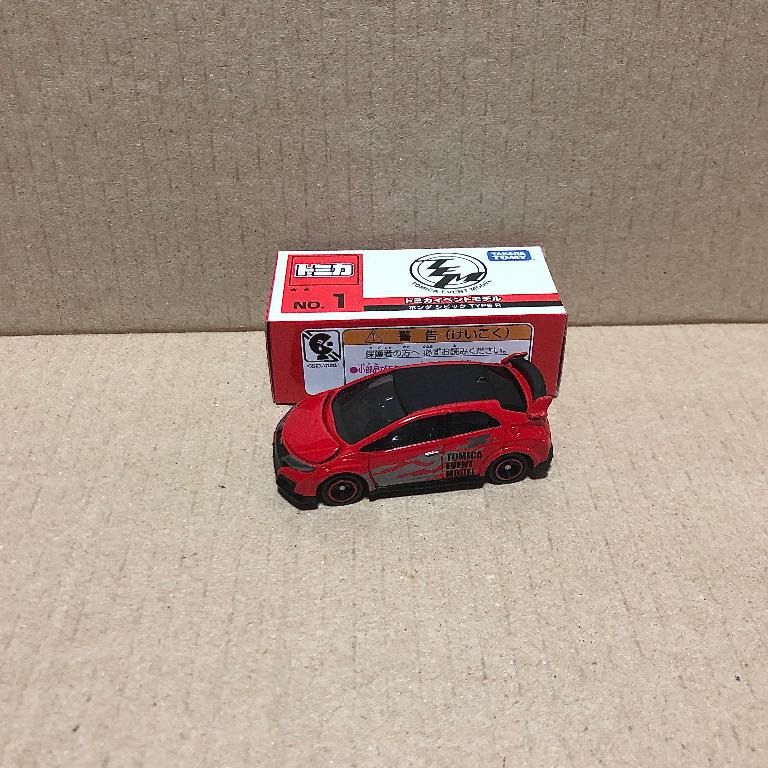 Tomica Event Model 1 Honda Civic Type R 2 Kobelco Crane 3 Nissan NV350 ...