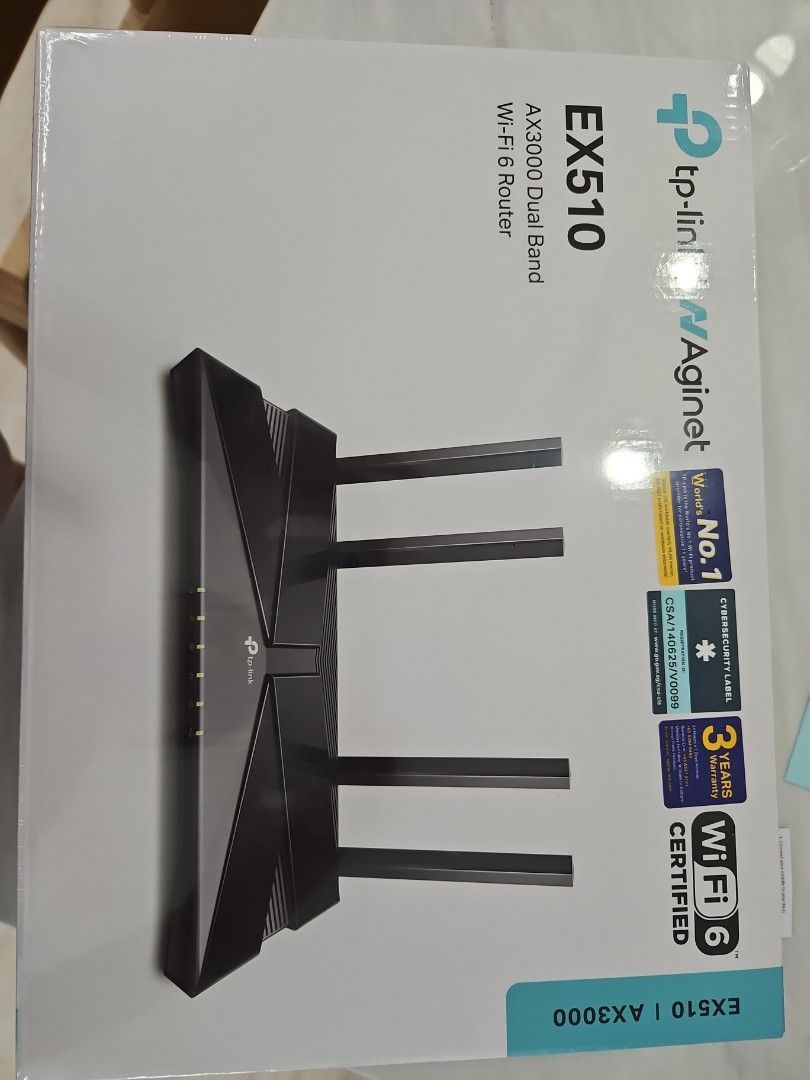 TP link EX510 AX3000 Dual Band WiFi 6 Router, Computers & Tech, Office ...