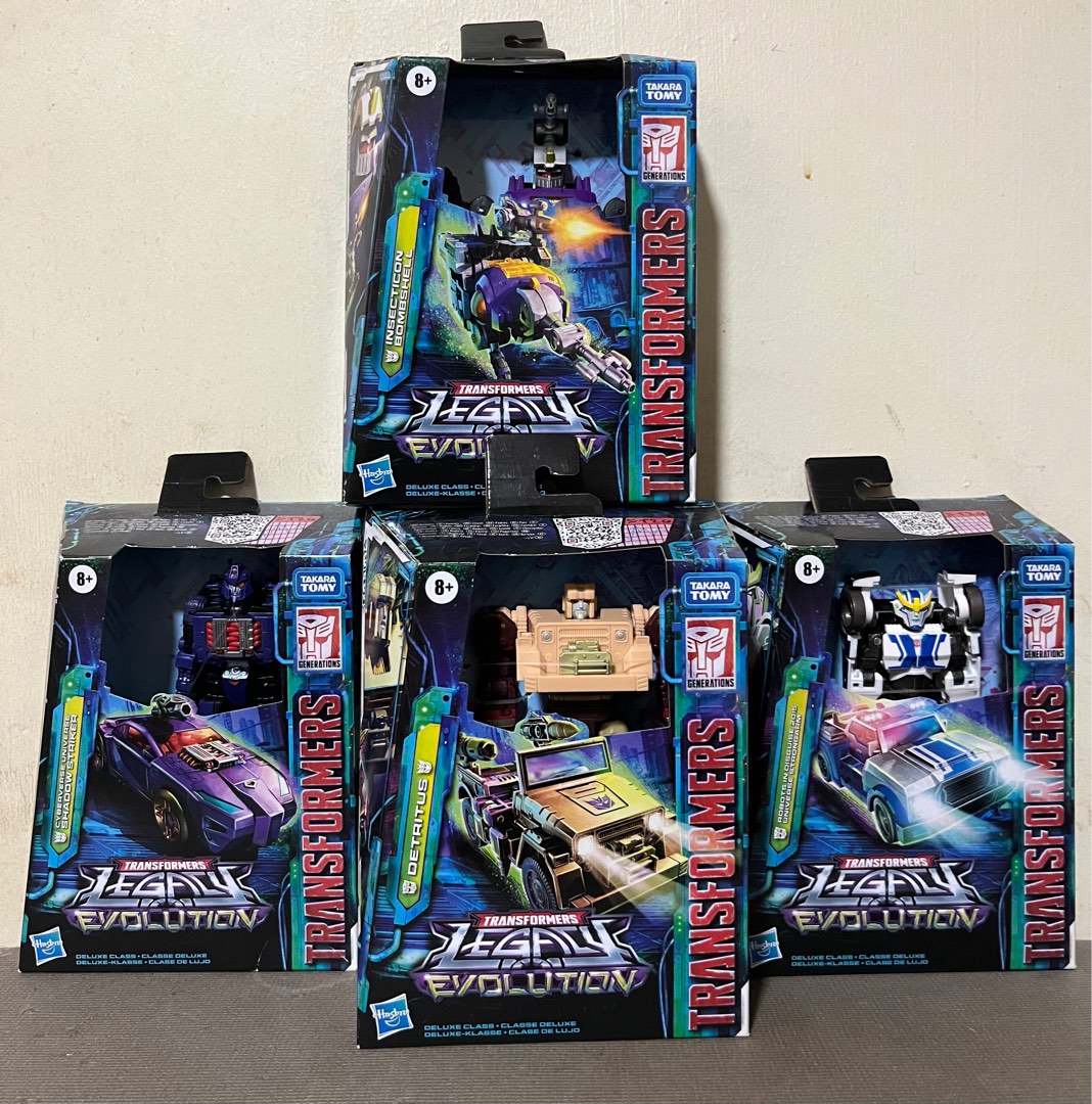 Transformers legacy Deluxe Bombshell Shadow Striker Strongarm Detritus ...
