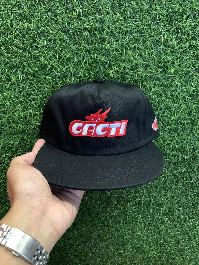 Travis Scott Cacti Logo Hat Black, Men's Fashion, Watches & Accessories ...
